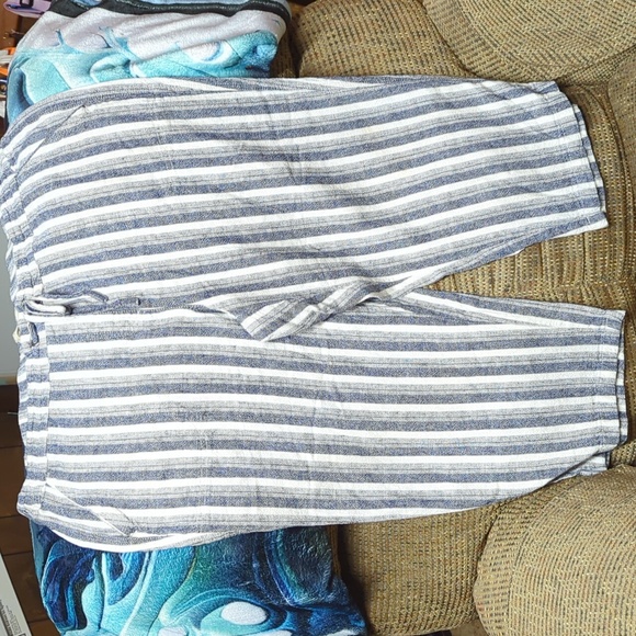 Per Se | Pants & Jumpsuits | Per Se Ladies Striped Linen Pants | Poshmark
